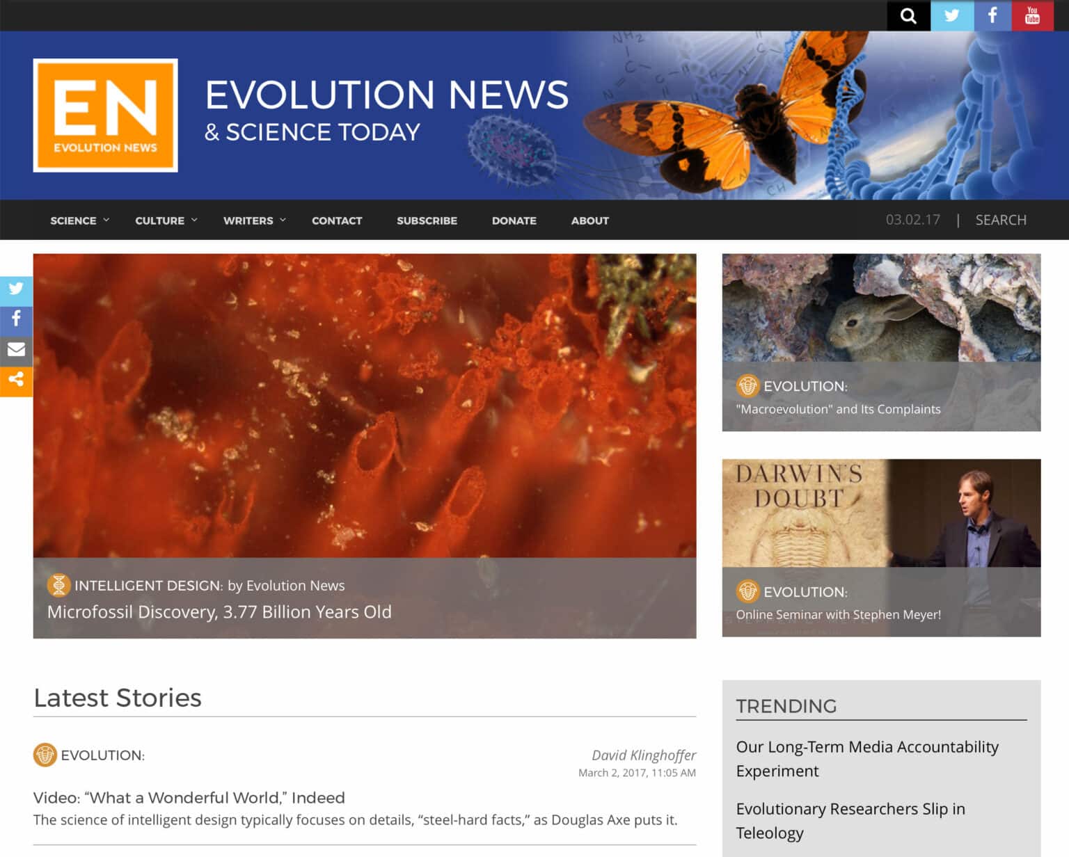 Evolution News Evolves | Science and Culture Today